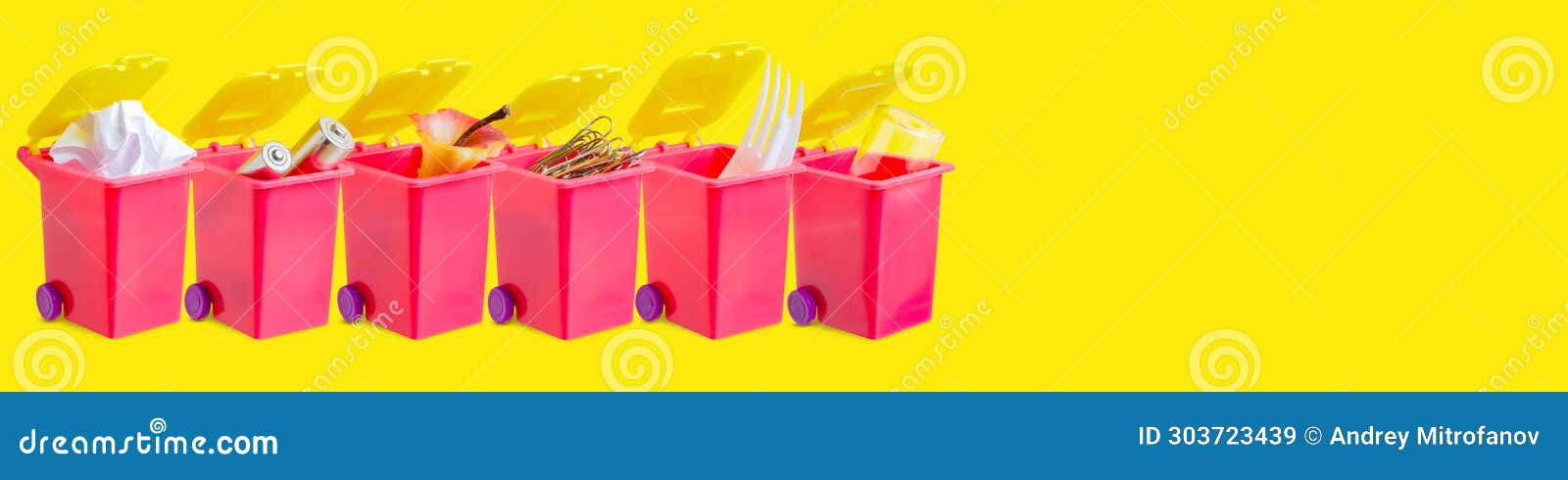 Garbage Containers with Different Types of Waste. the Concept of ...