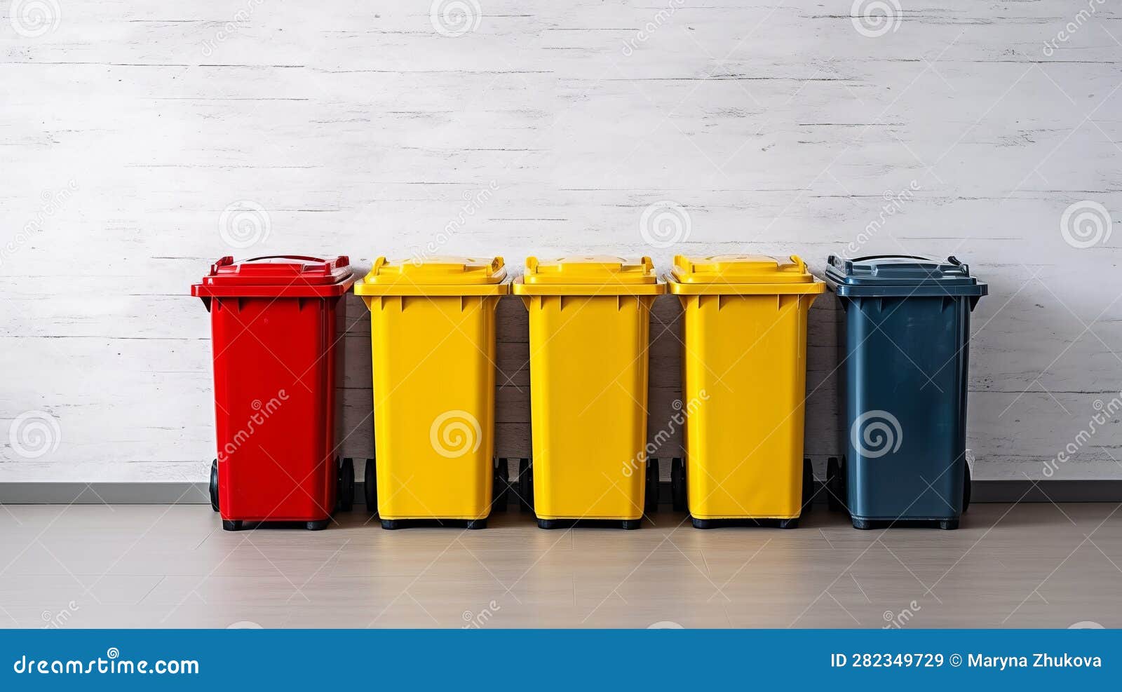 Garbage Containers for Disposal and Recycling of Waste in Different ...