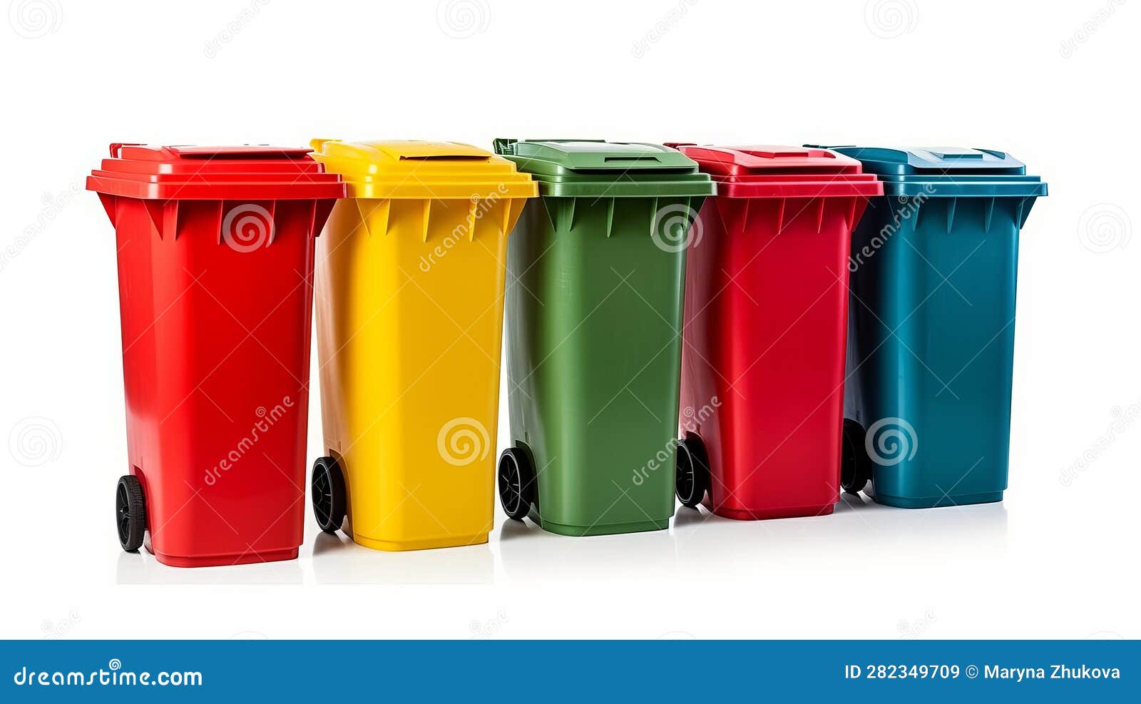 Garbage Containers for Disposal and Recycling of Waste in Different ...