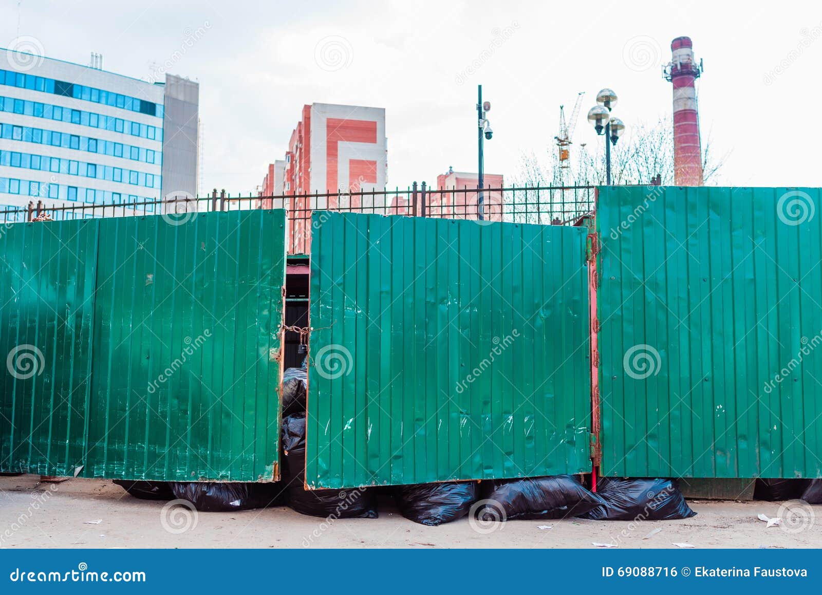 Garbage Containers and Garbage Pacts Stock Photo - Image of consumer ...