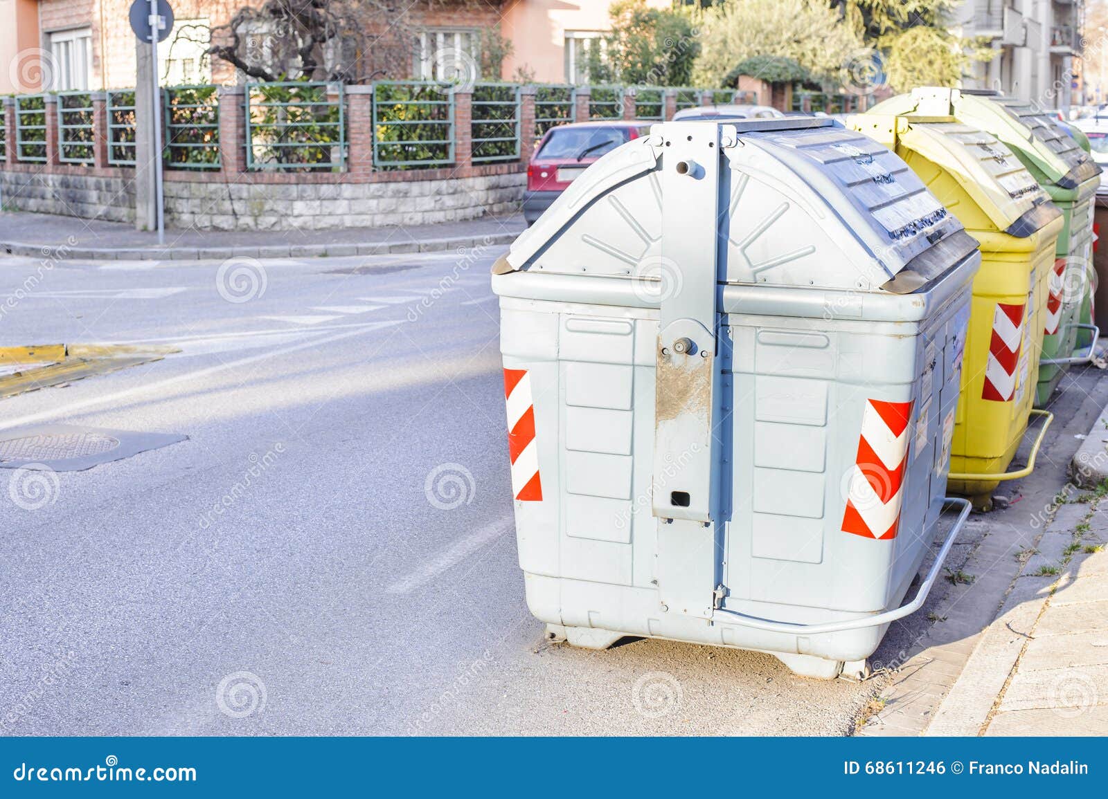 Garbage Containers for Separate Types of Trash Stock Photo - Image of ...