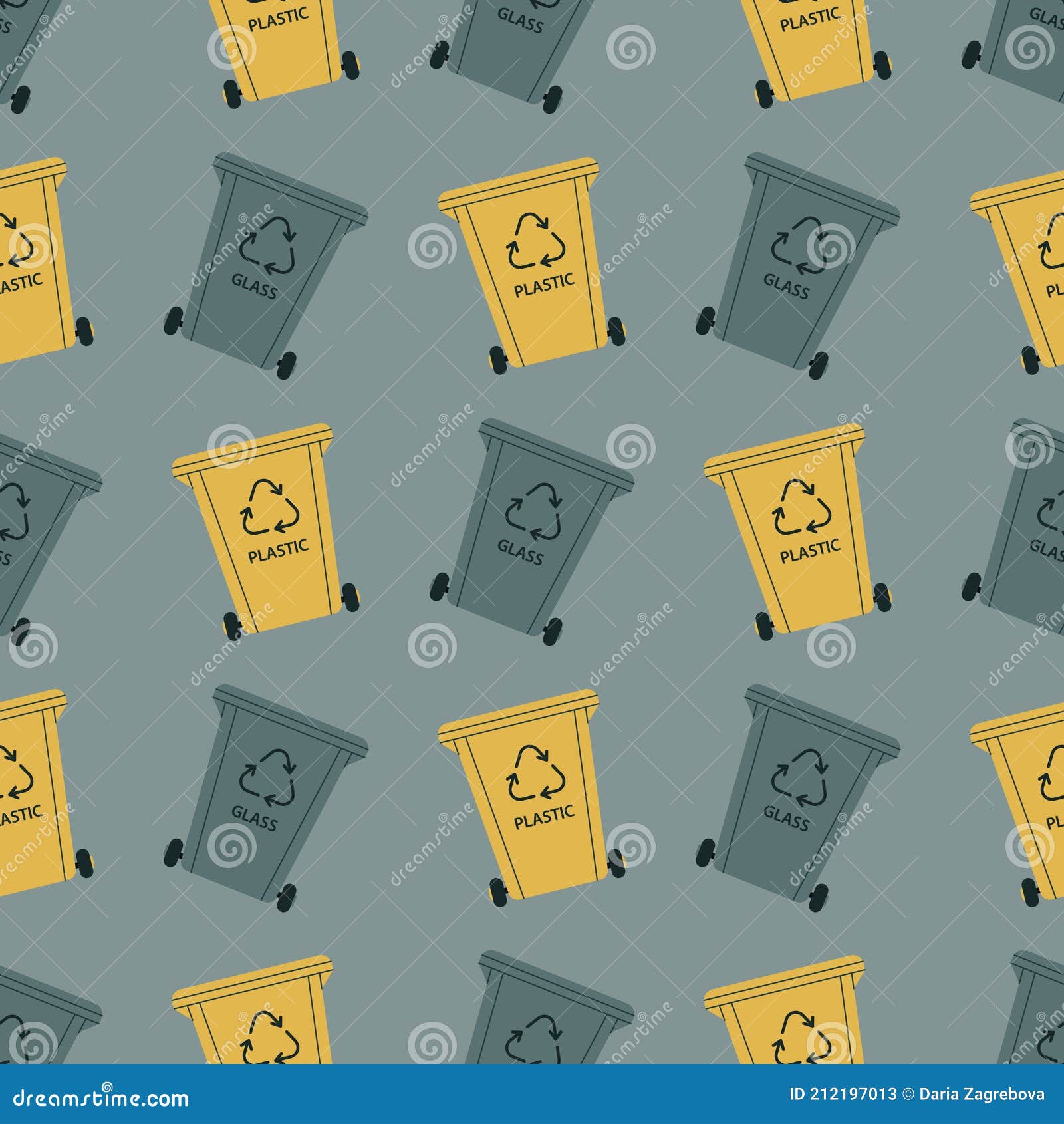 Garbage Containers For Sorting. Plastic, Glass. Recycling Of Waste ...