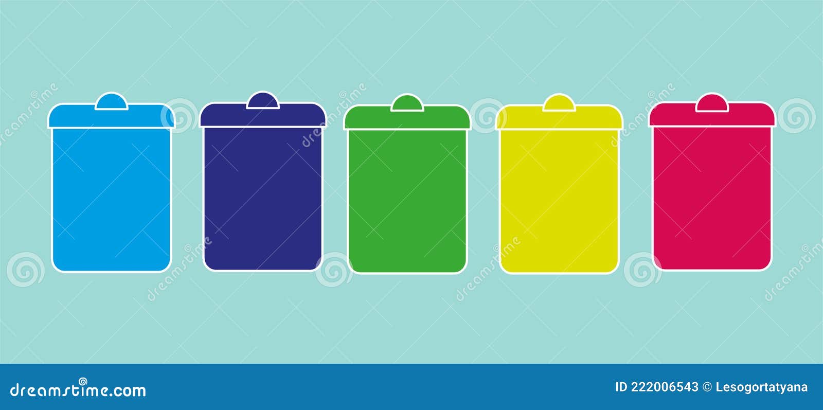 Garbage Containers With Growing Chart. 3D Rendering Royalty-Free Stock ...