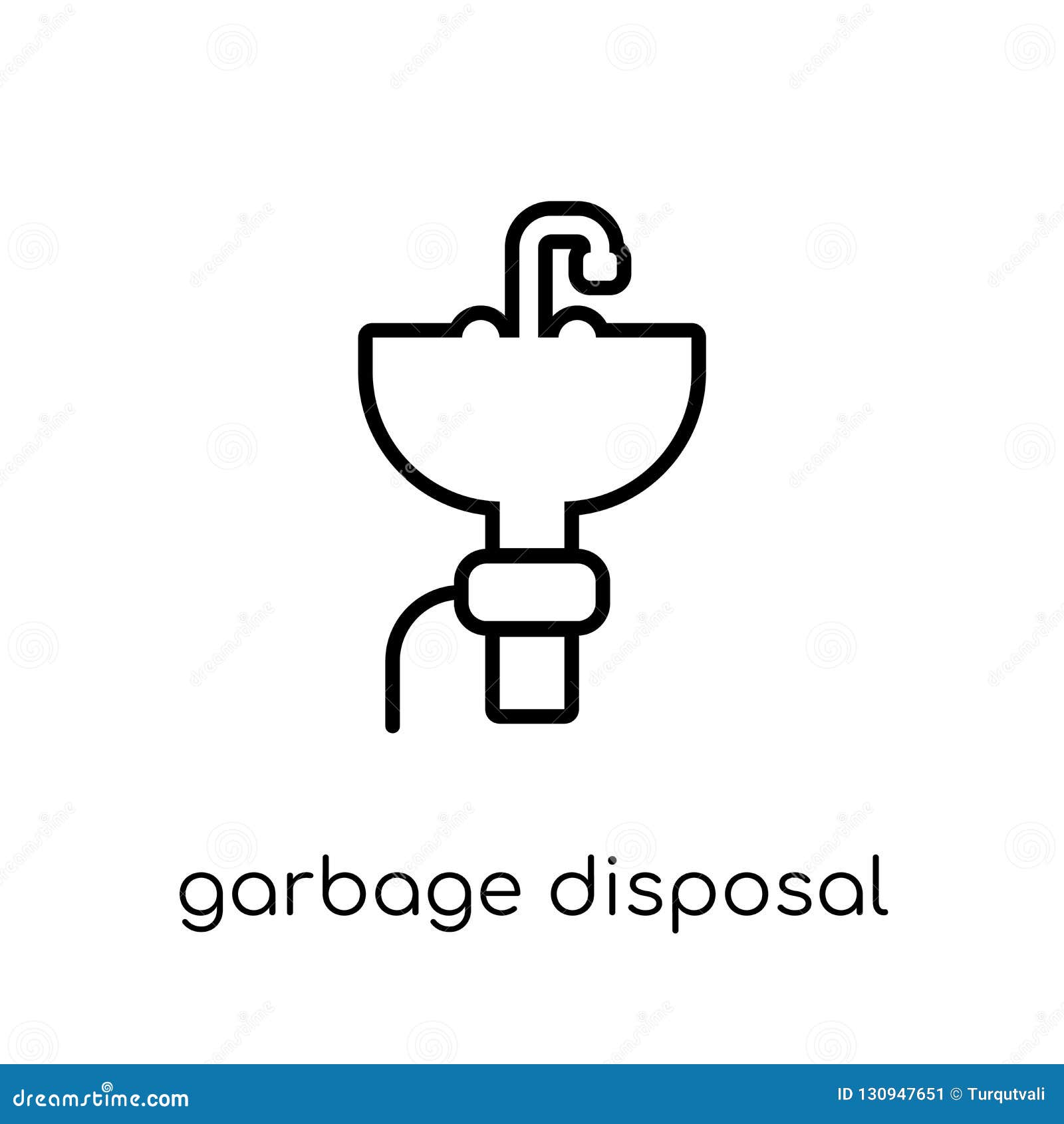 Garbage Disposal Icon from Electronic Devices Collection. Stock Vector ...