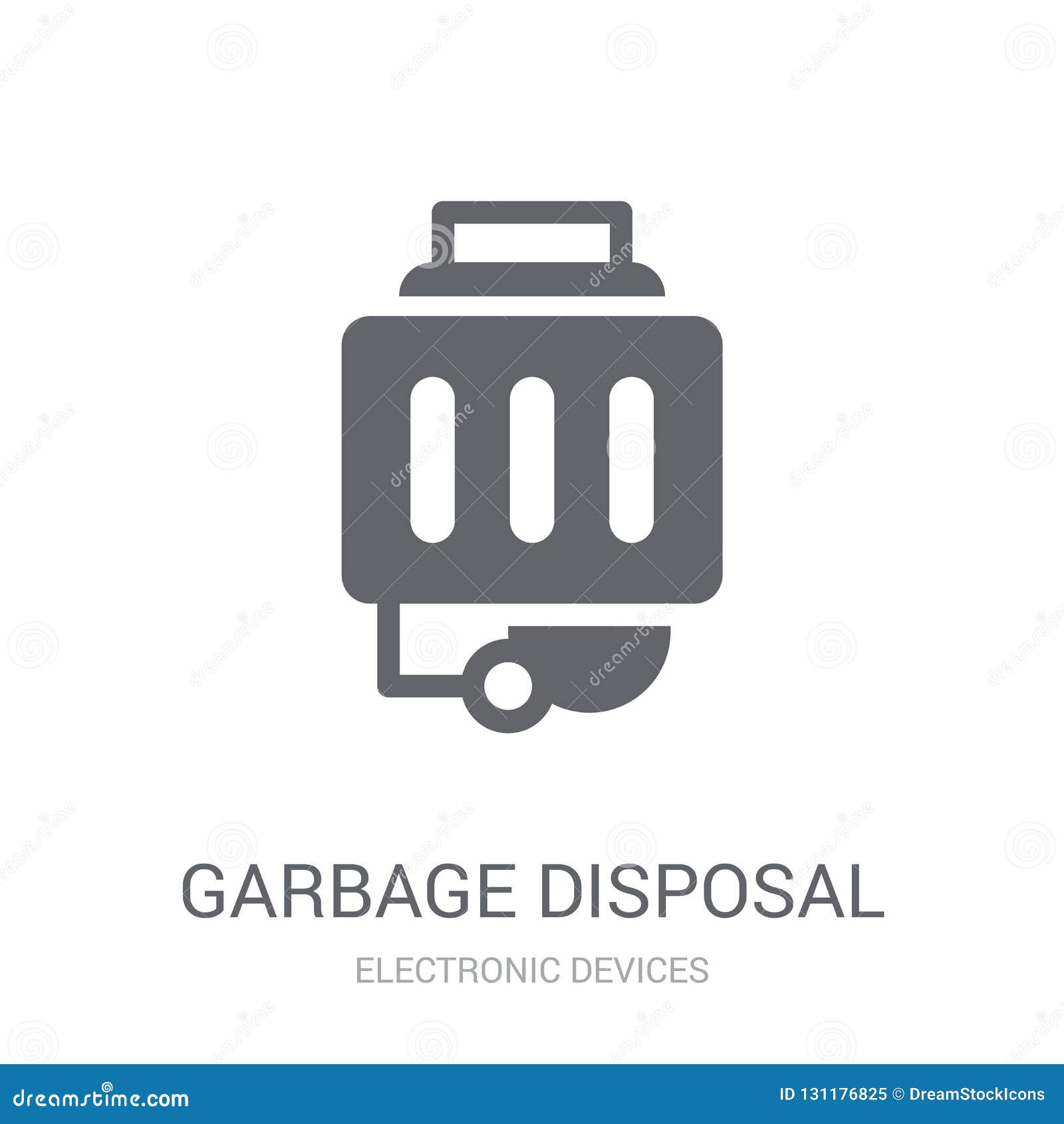 Garbage Disposal Icon. Trendy Garbage Disposal Logo Concept on W Stock ...