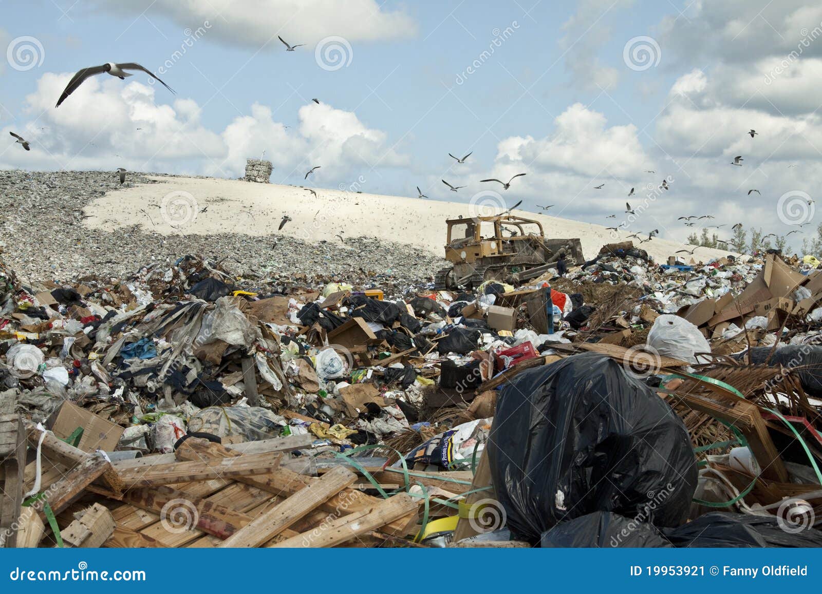 Garbage dump editorial photo. Image of bulldozer, trash - 19953921