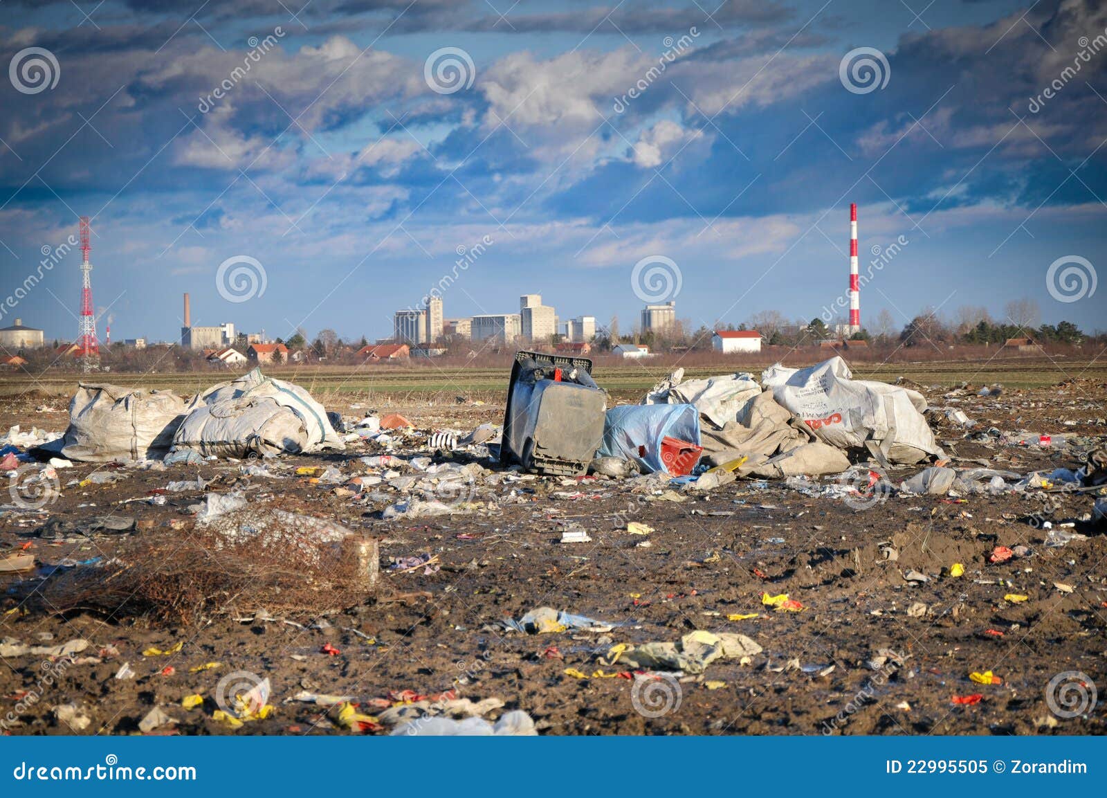 Garbage dump stock image. Image of birds, seagulls, dump - 22995505
