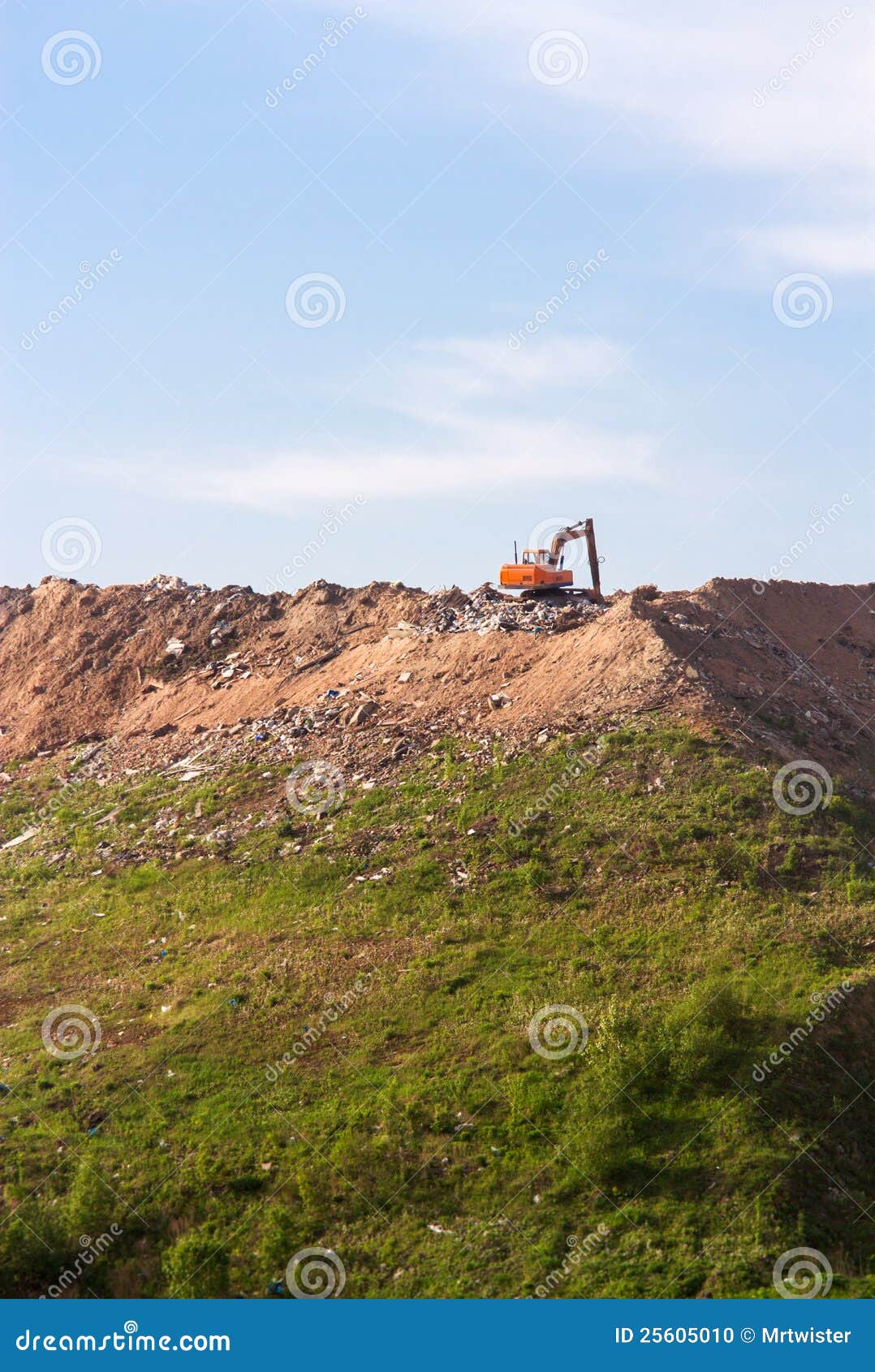 Garbage dump stock photo. Image of environment, mountain - 25605010