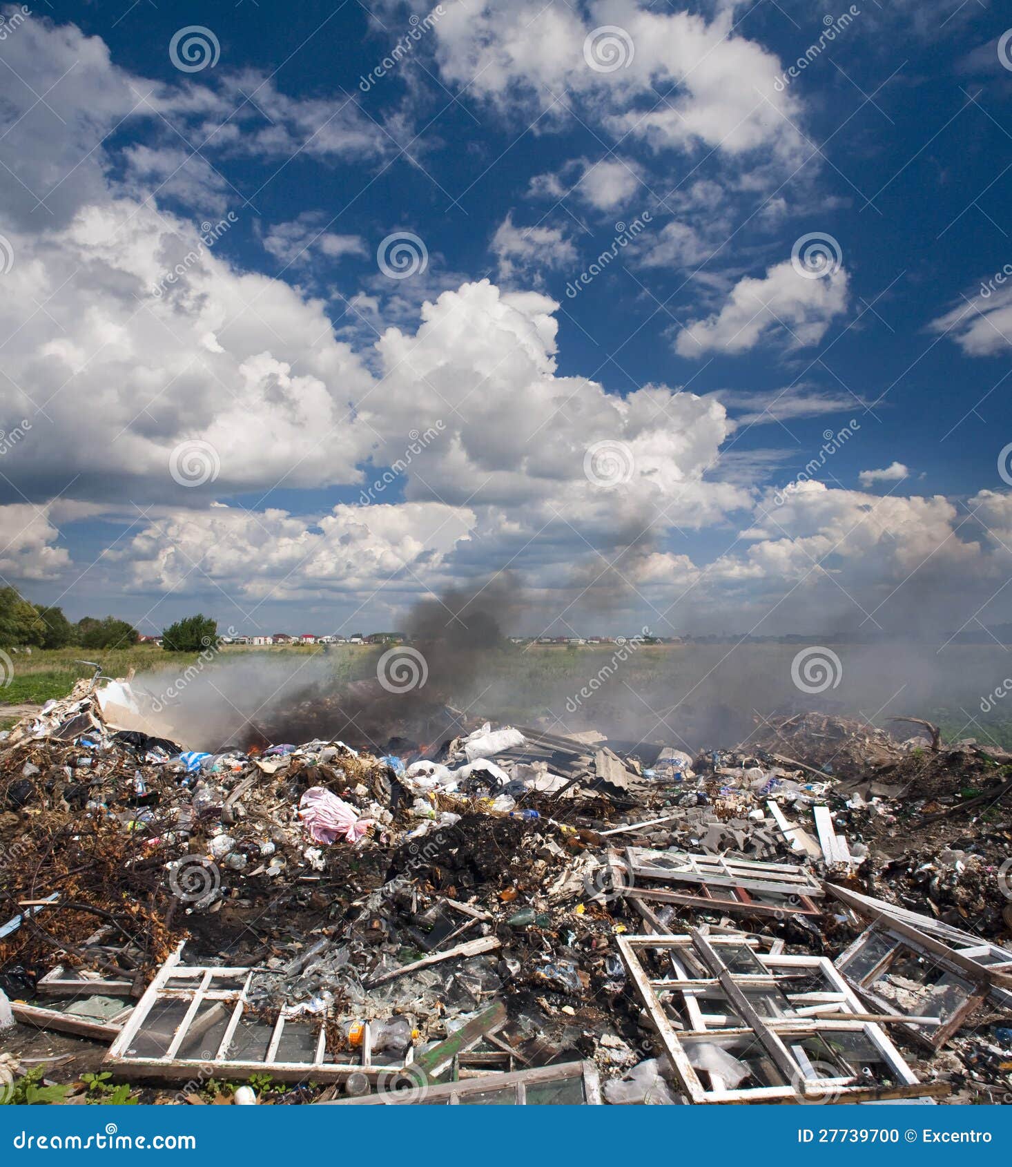 Garbage dump stock photo. Image of outdoors, obsolete - 27739700