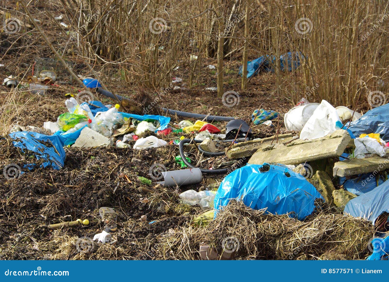Garbage dump stock image. Image of dump, blue, trash, dirty - 8577571