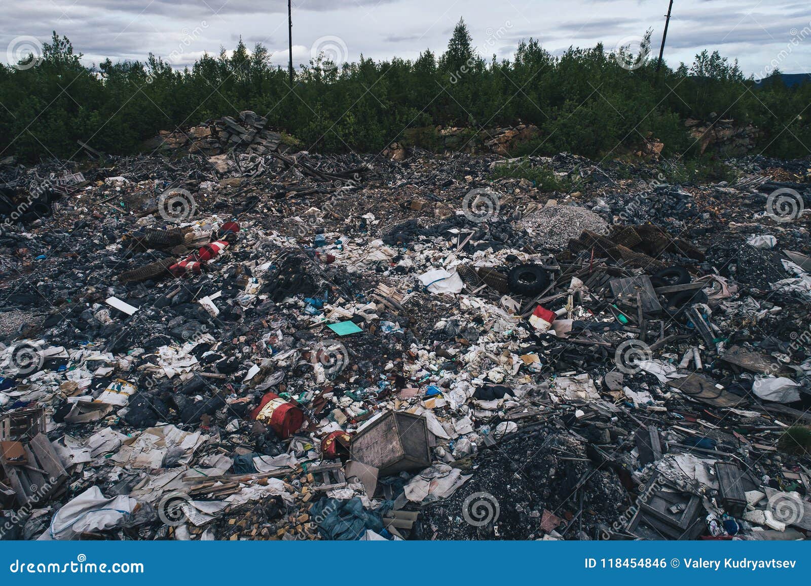 Garbage Dump Aerial stock photo. Image of dump, landfill - 118454846