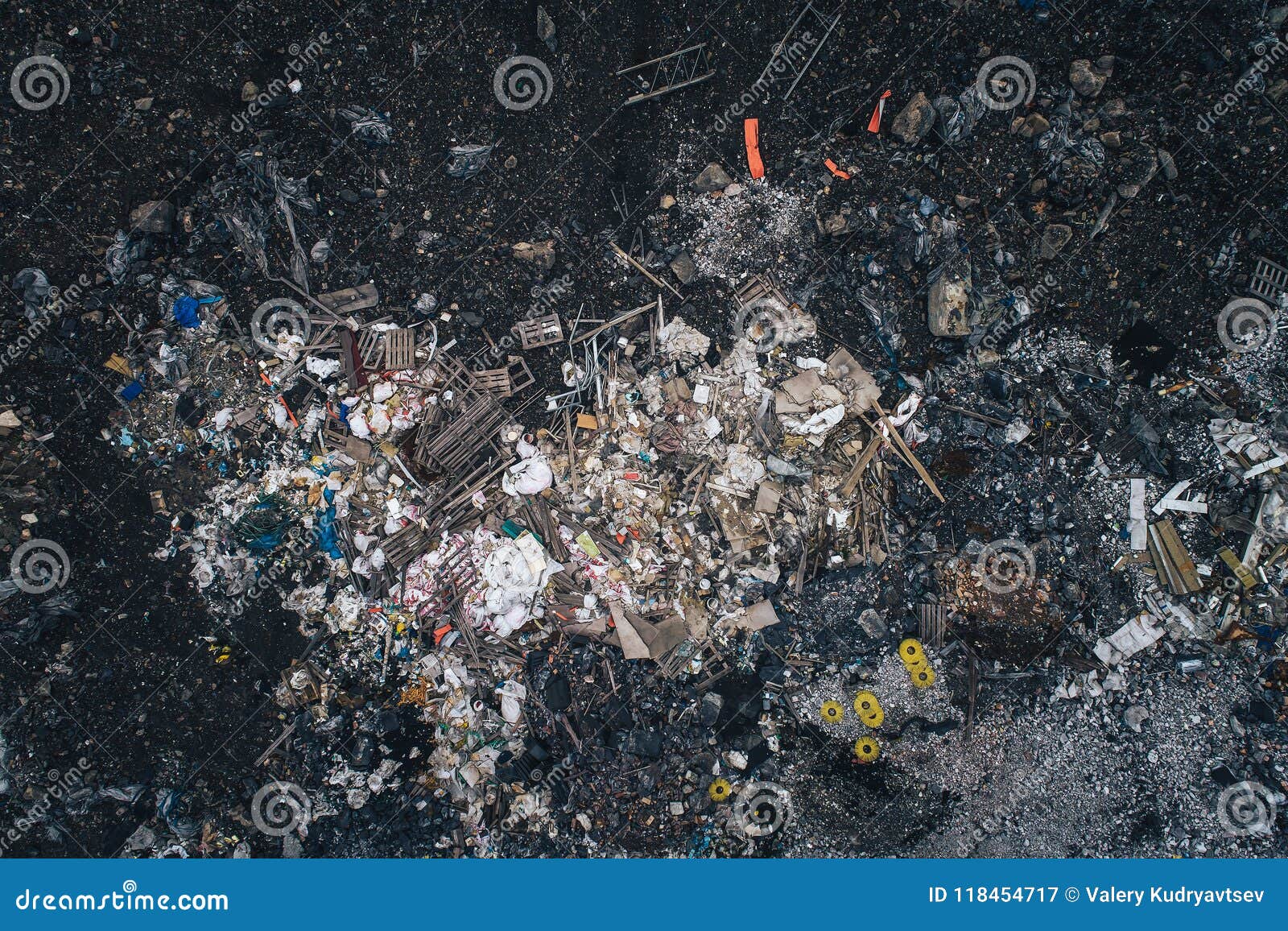 Garbage Dump Aerial stock image. Image of dump, view - 118454717