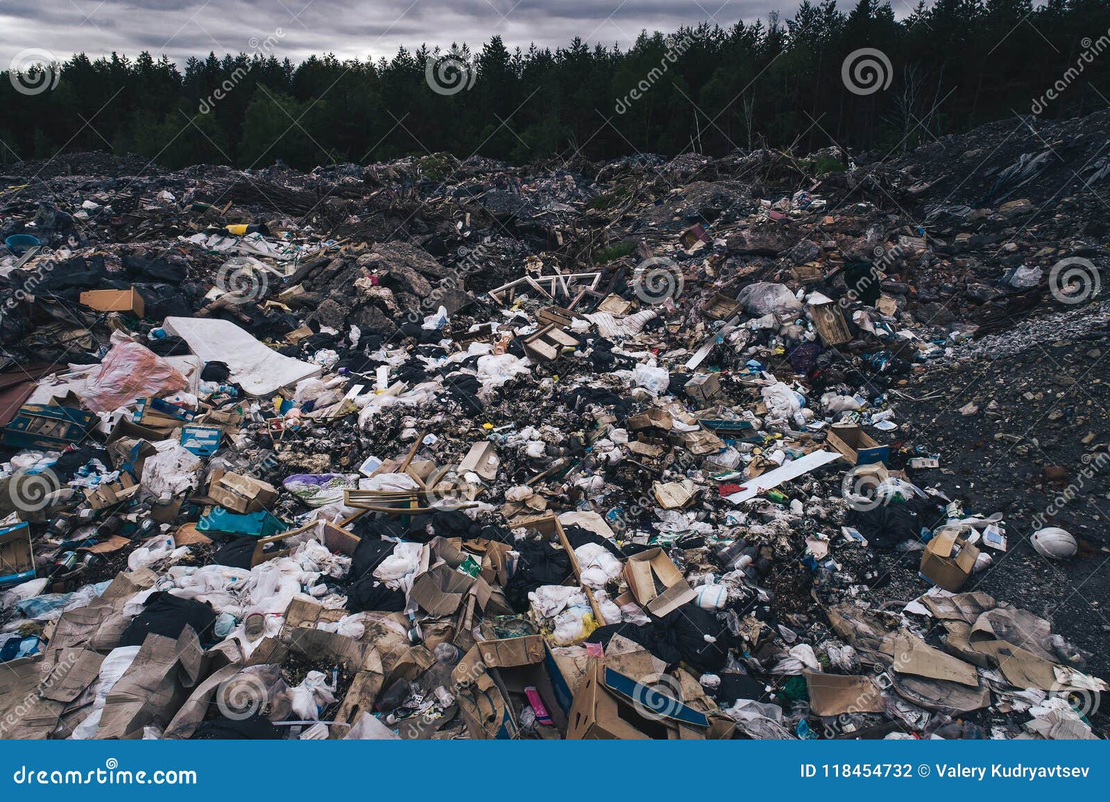 Garbage Dump Aerial stock photo. Image of refuse, aerial - 118454732