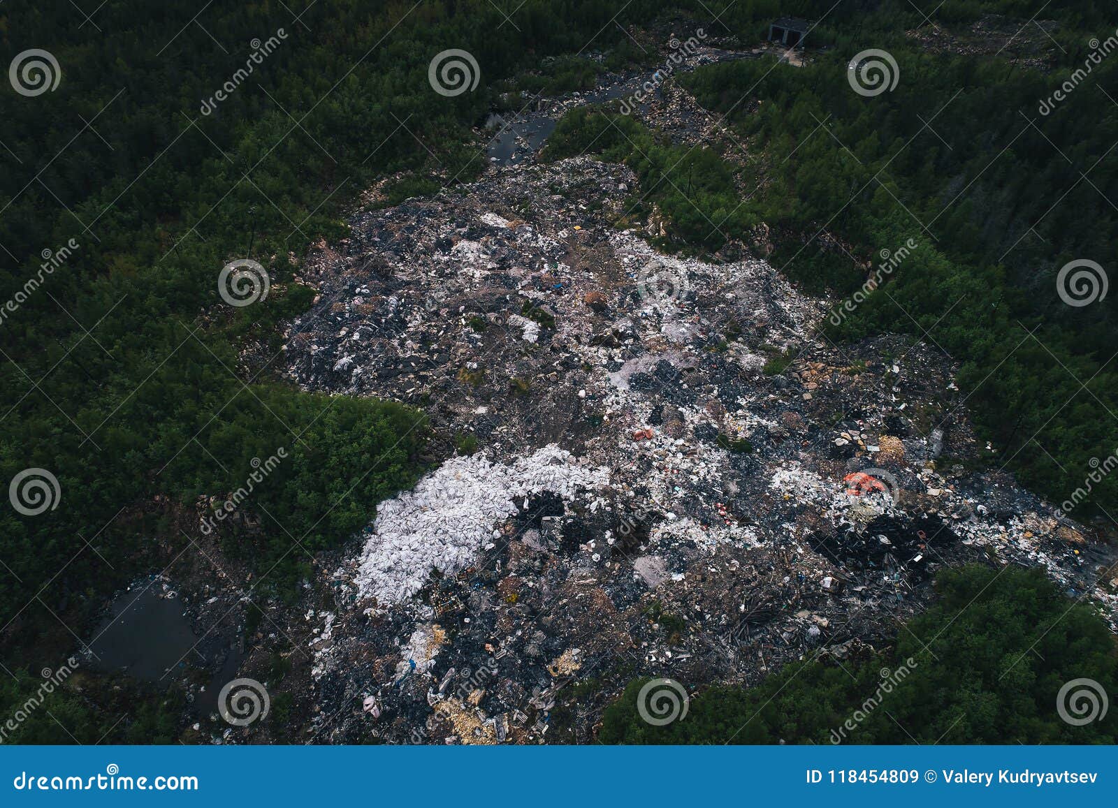 Garbage Dump Aerial stock image. Image of products, sweepings - 118454809
