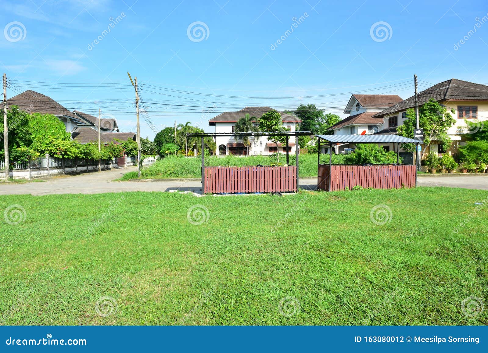 The Garbage Dump Around the Fence Stock Photo - Image of trash, metal ...