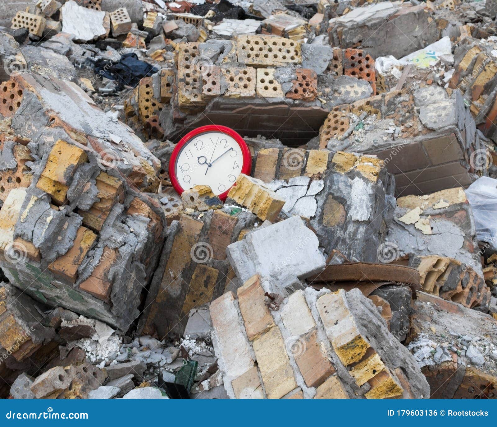 Garbage Dump. Broken Clock in the Garbage Stock Photo - Image of broken ...