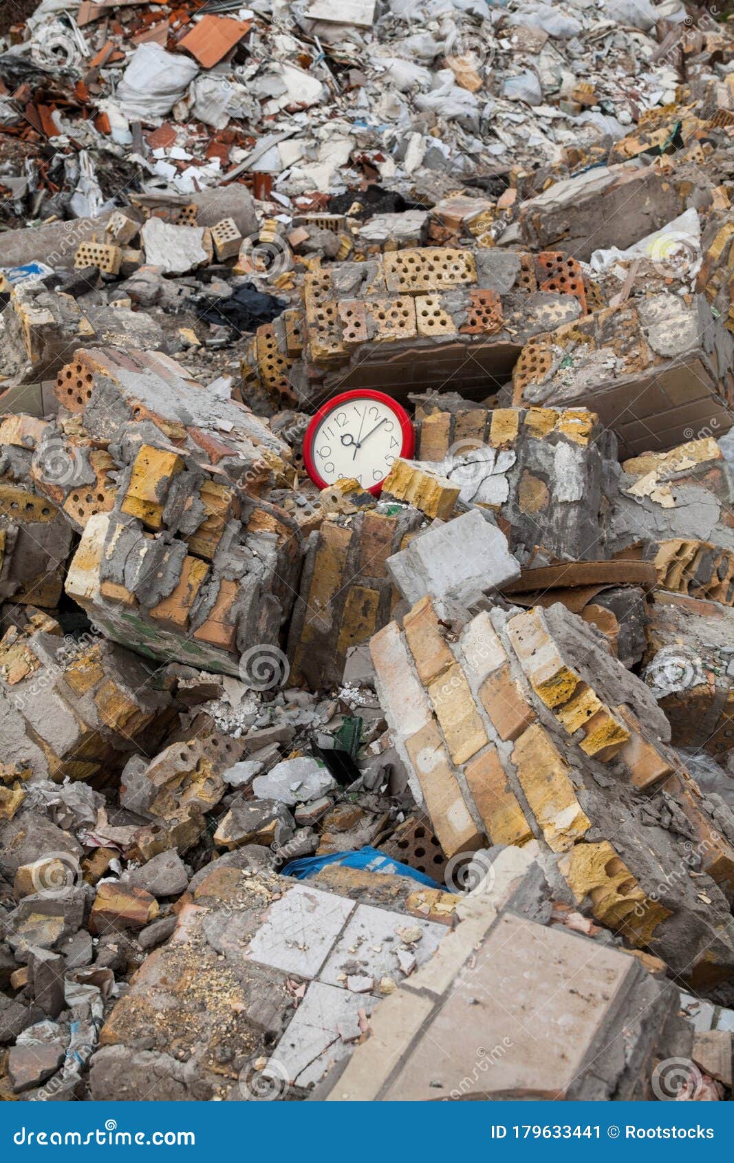 Garbage Dump. Broken Clock in the Garbage Stock Image - Image of broken ...