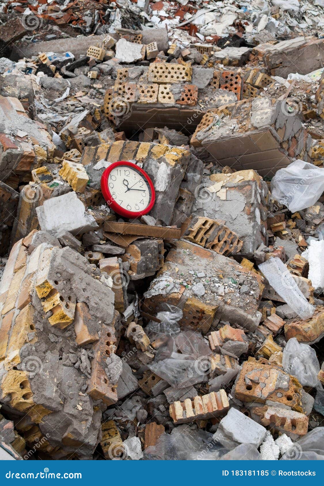 Garbage Dump. Broken Clock in the Garbage Stock Image - Image of dial ...