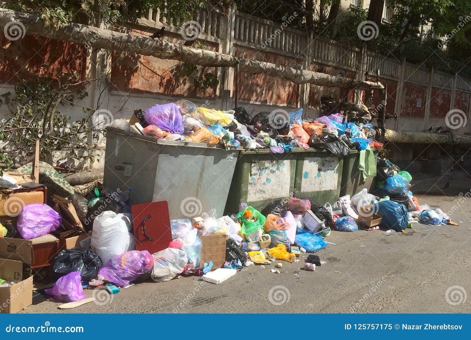 Garbage Dump, Ecological Disaster Concept. Waste Sorting and Recycling ...