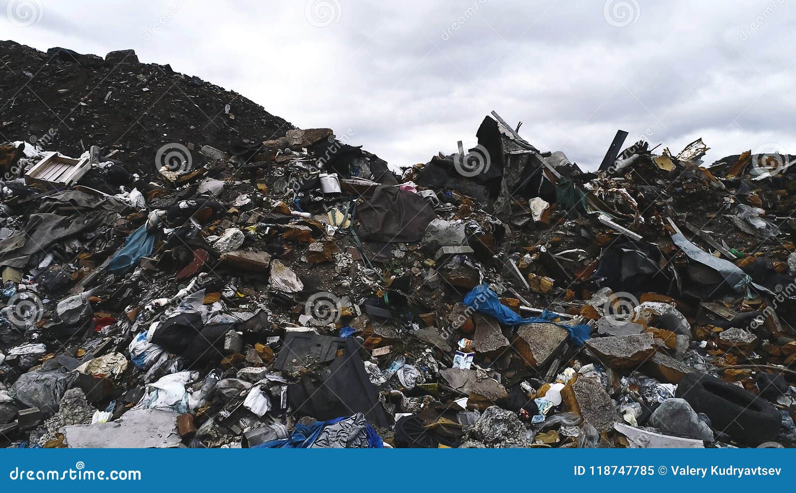 Garbage Dump. Environmental Pollution Stock Image - Image of rubbish ...