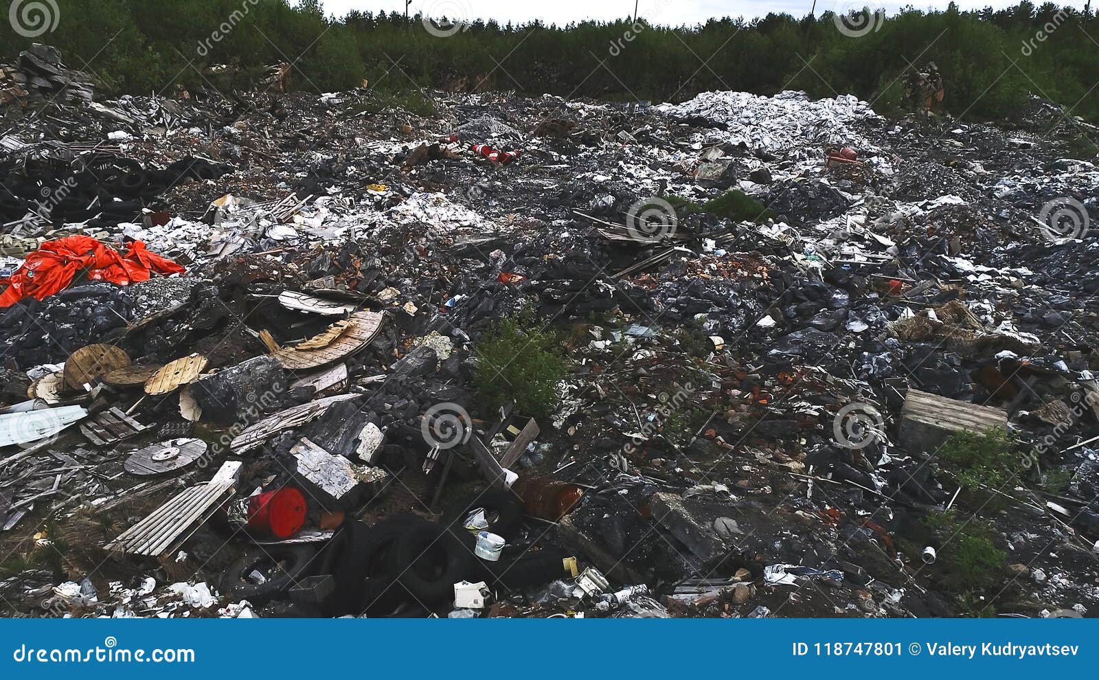 Garbage Dump. Environmental Pollution Stock Image - Image of scrapyard ...
