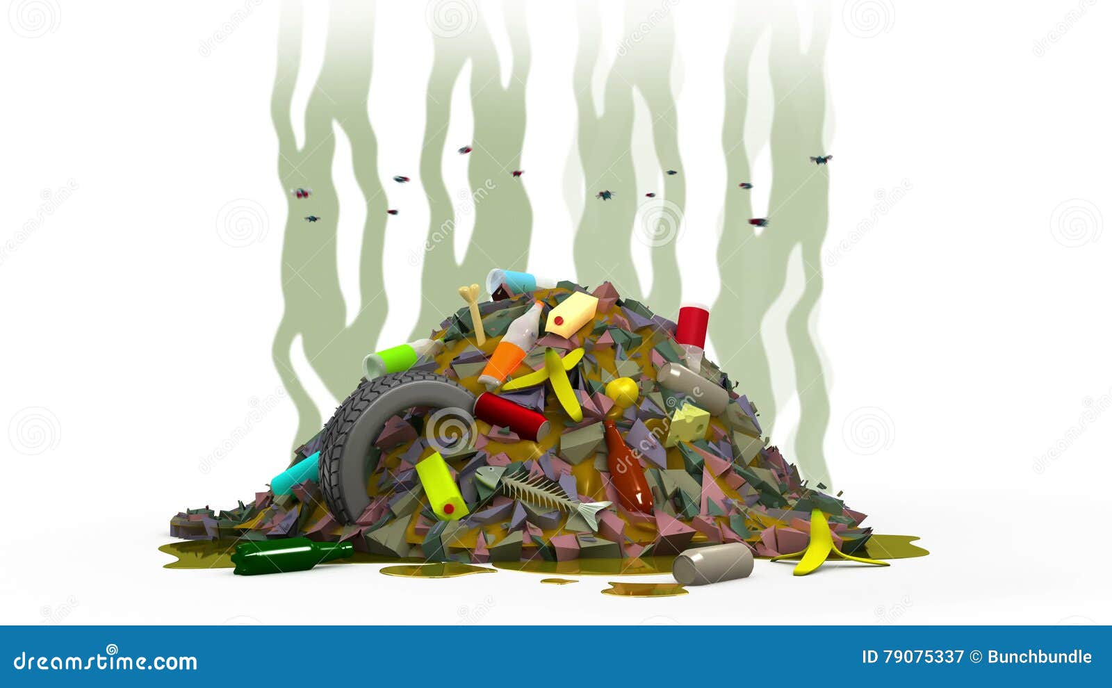 Cartoon Garbage Pile