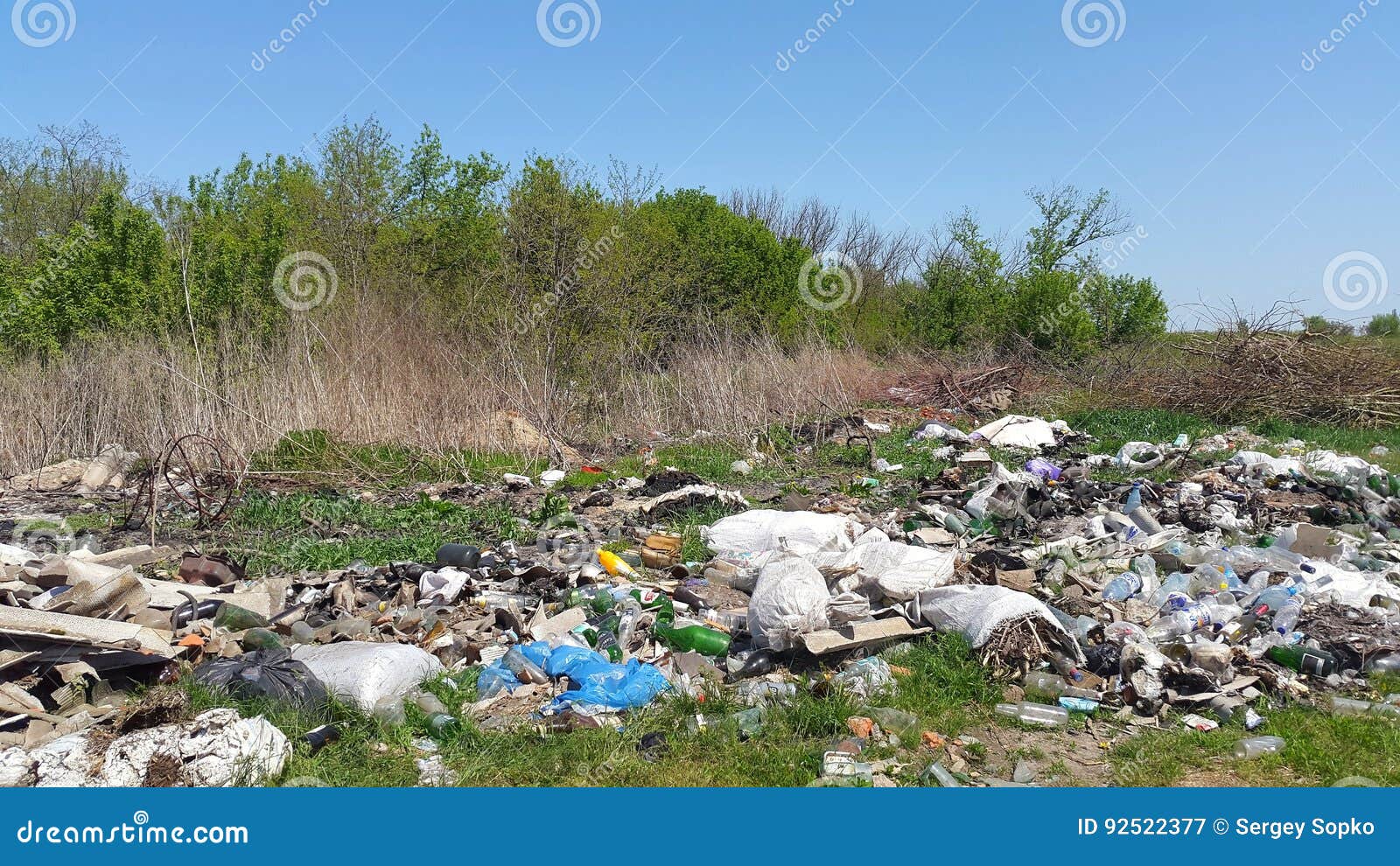 Garbage Dump.the Household Waste. Pollution of the Environment ...