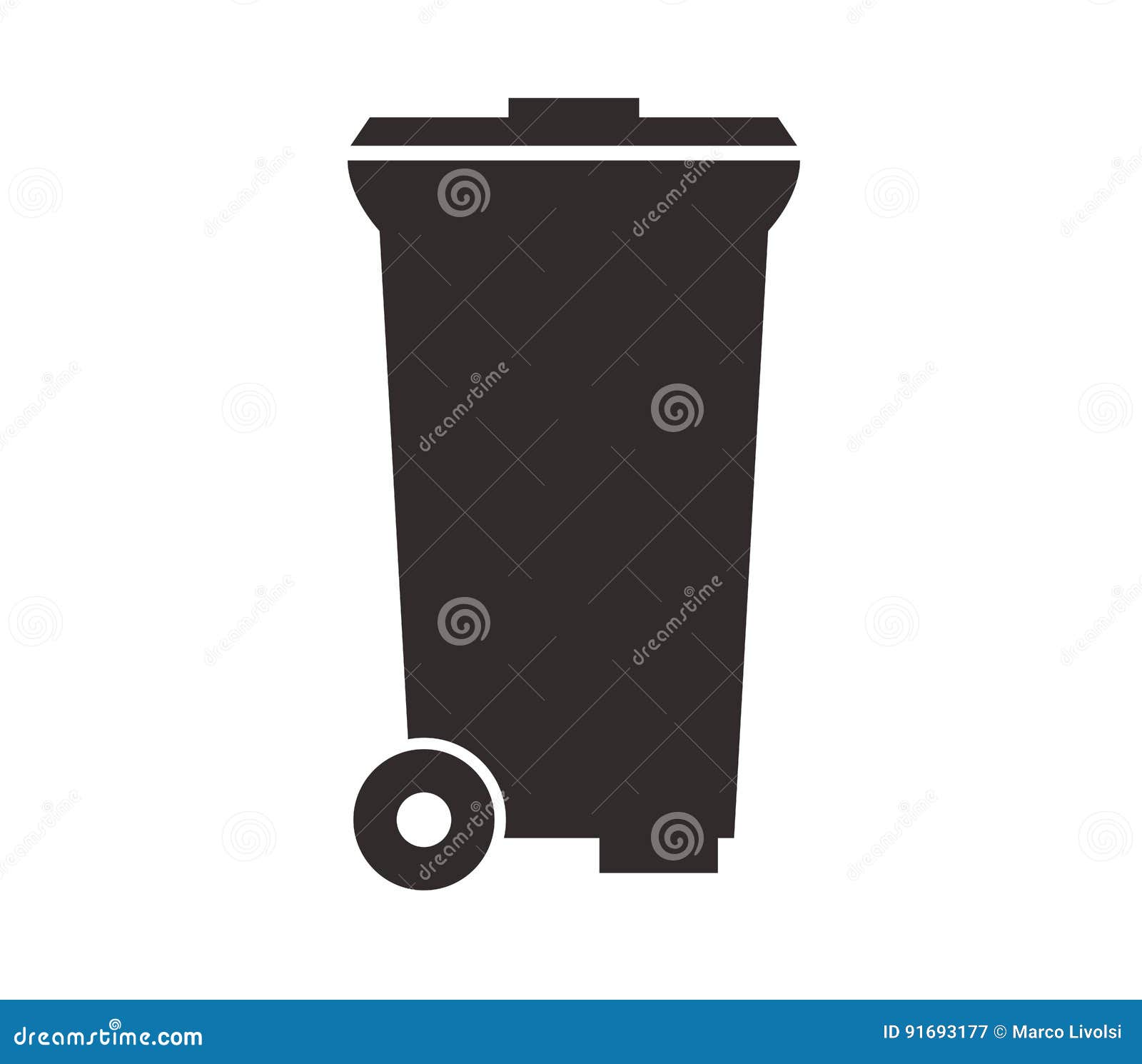 Garbage Dump Icon Illustrated Stock Illustration - Illustration of ...
