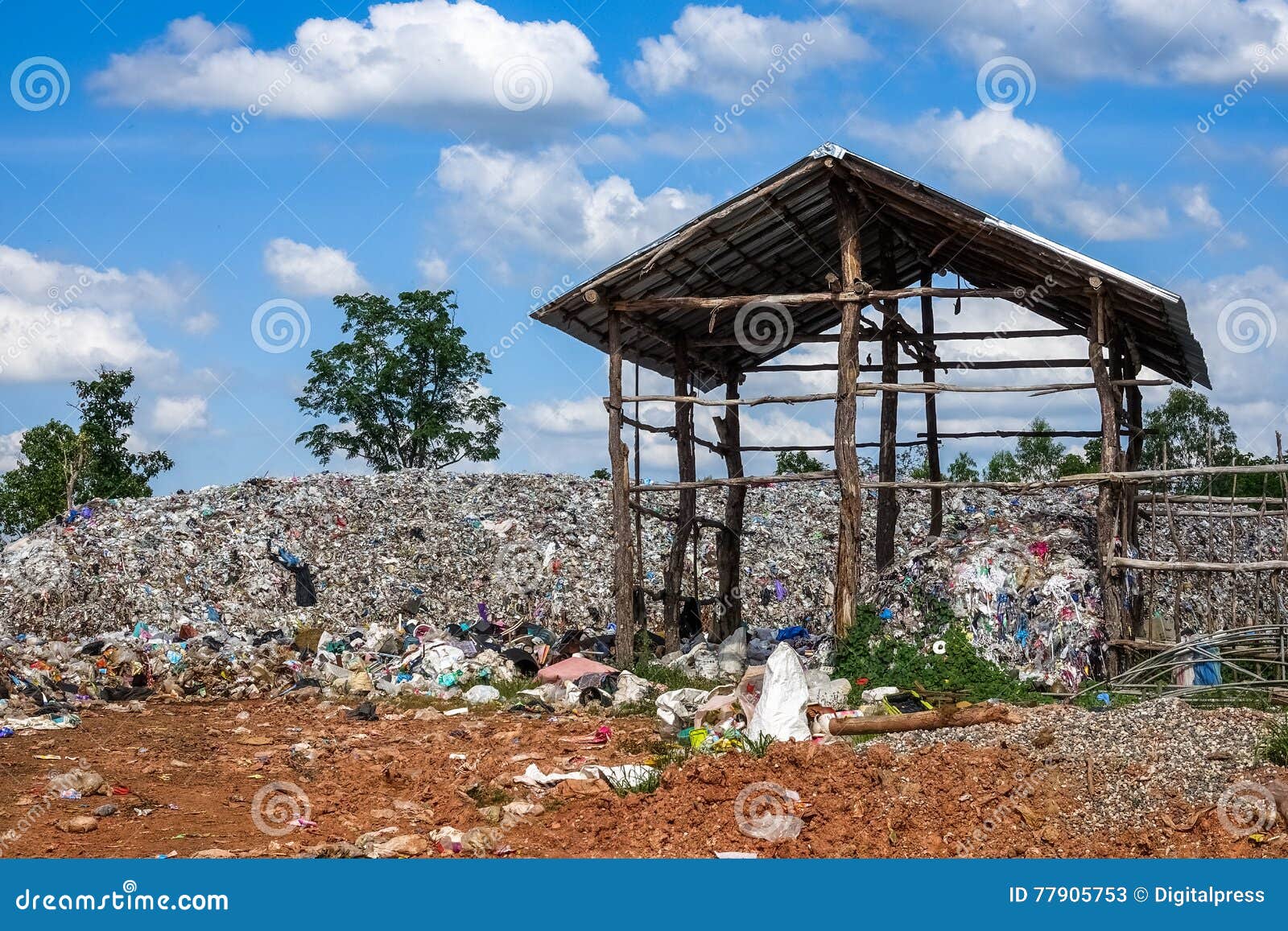 Landscape With Trash Stock Image | CartoonDealer.com #92678071