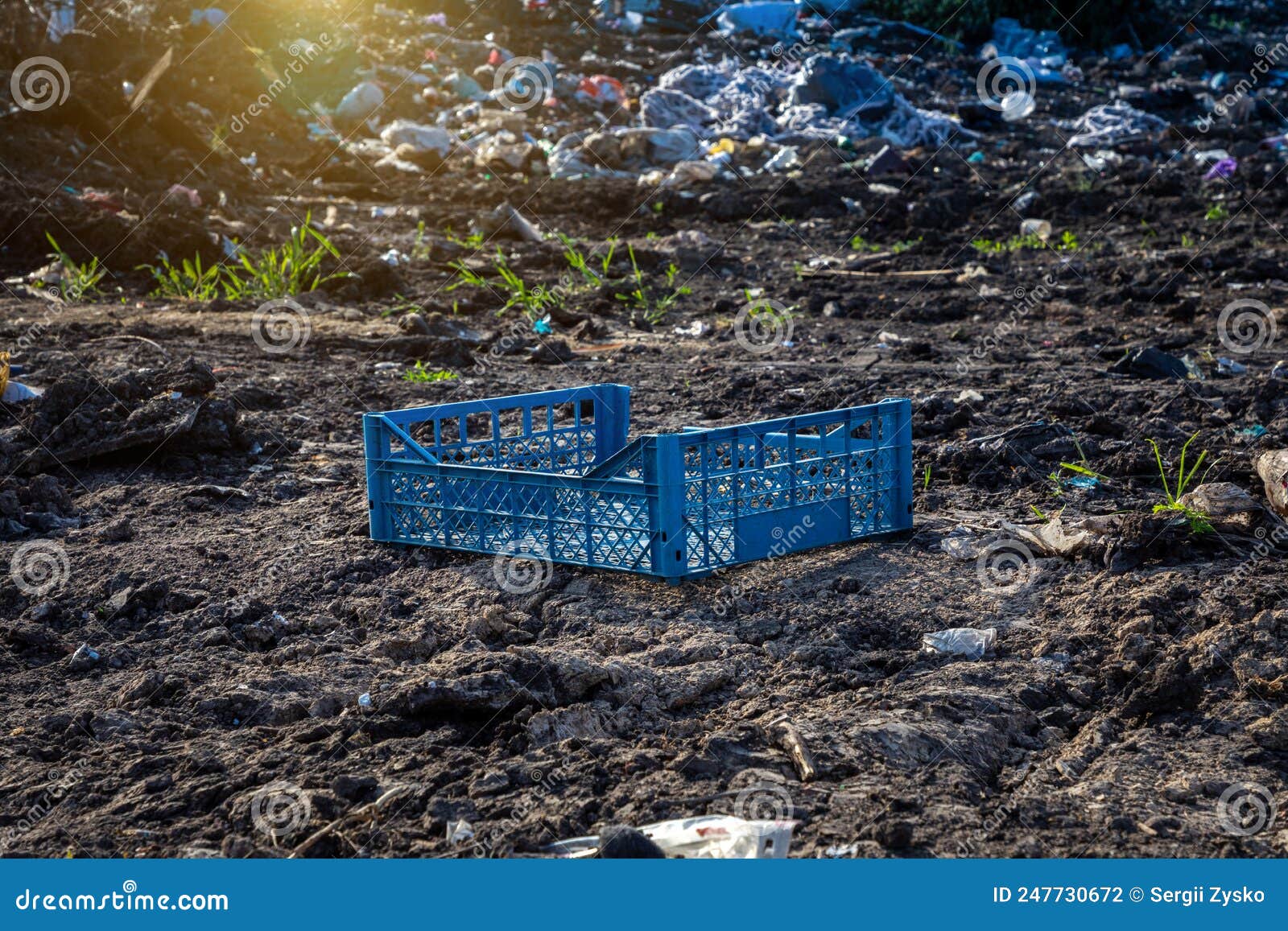 Garbage Dump in the Open Air Outside the City Stock Photo - Image of ...