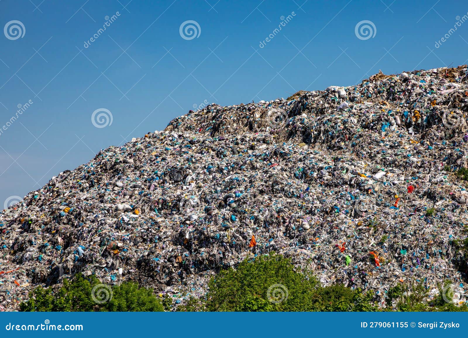 Garbage Dump Outside the City in the Open Air Stock Image - Image of ...