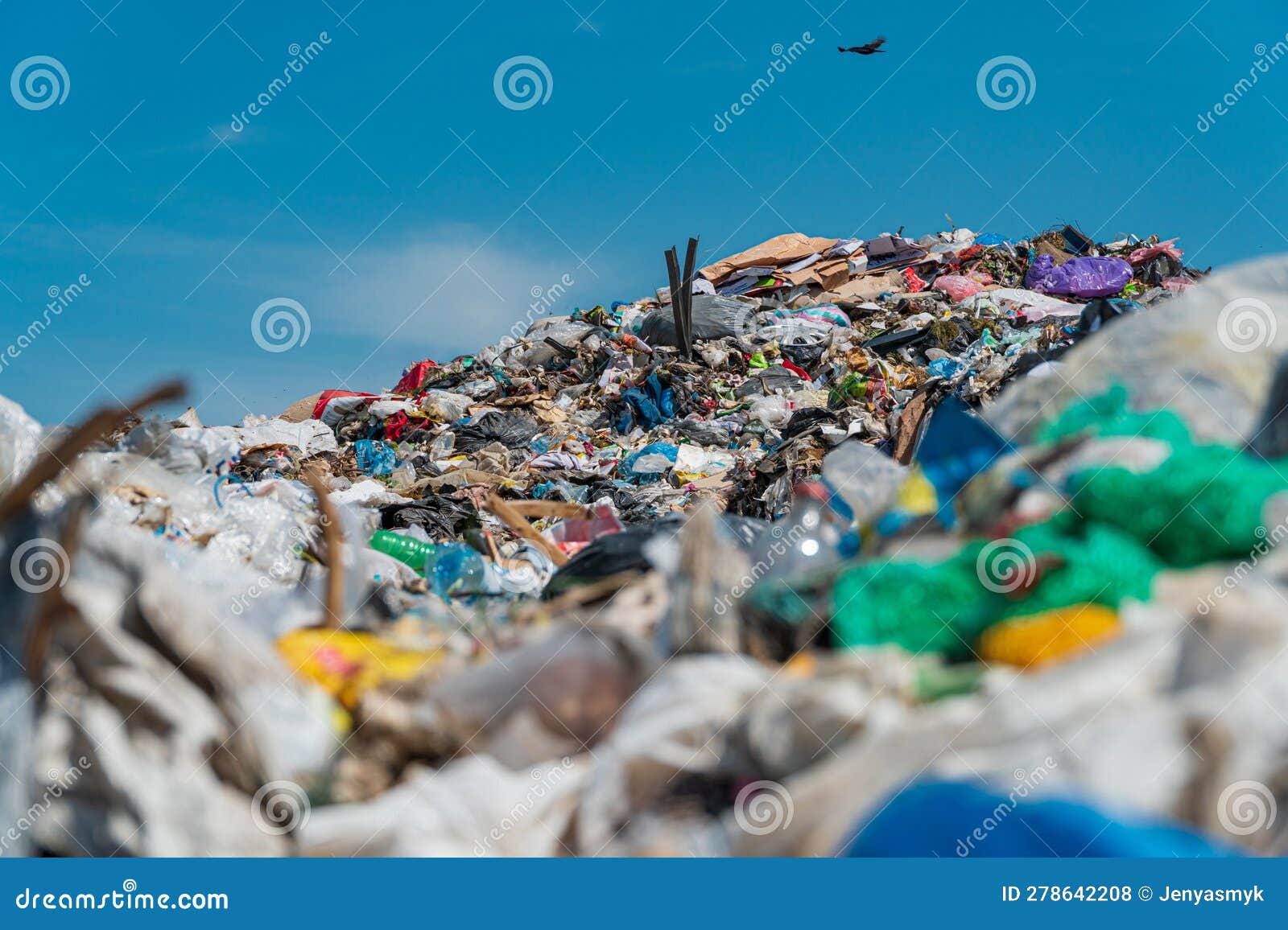 Garbage Dump Pile in Landfill. Garbage Dump, Various Trash and Waste ...