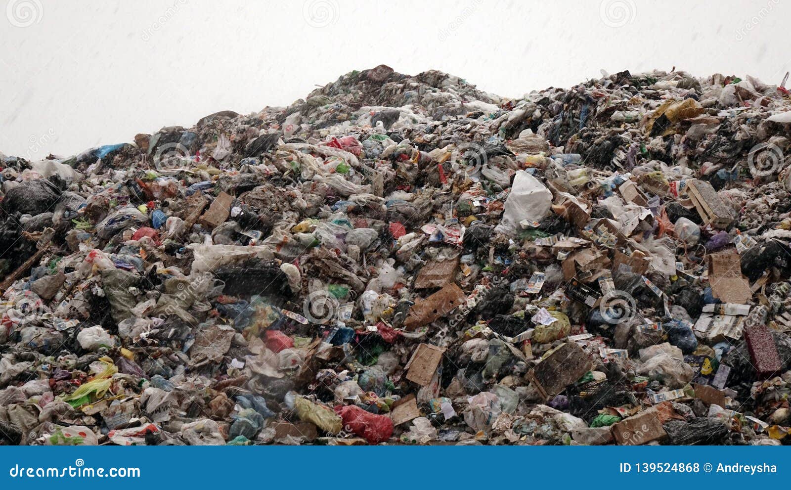 Garbage Dump. Storage of Waste for Further Disposal. Environmental ...