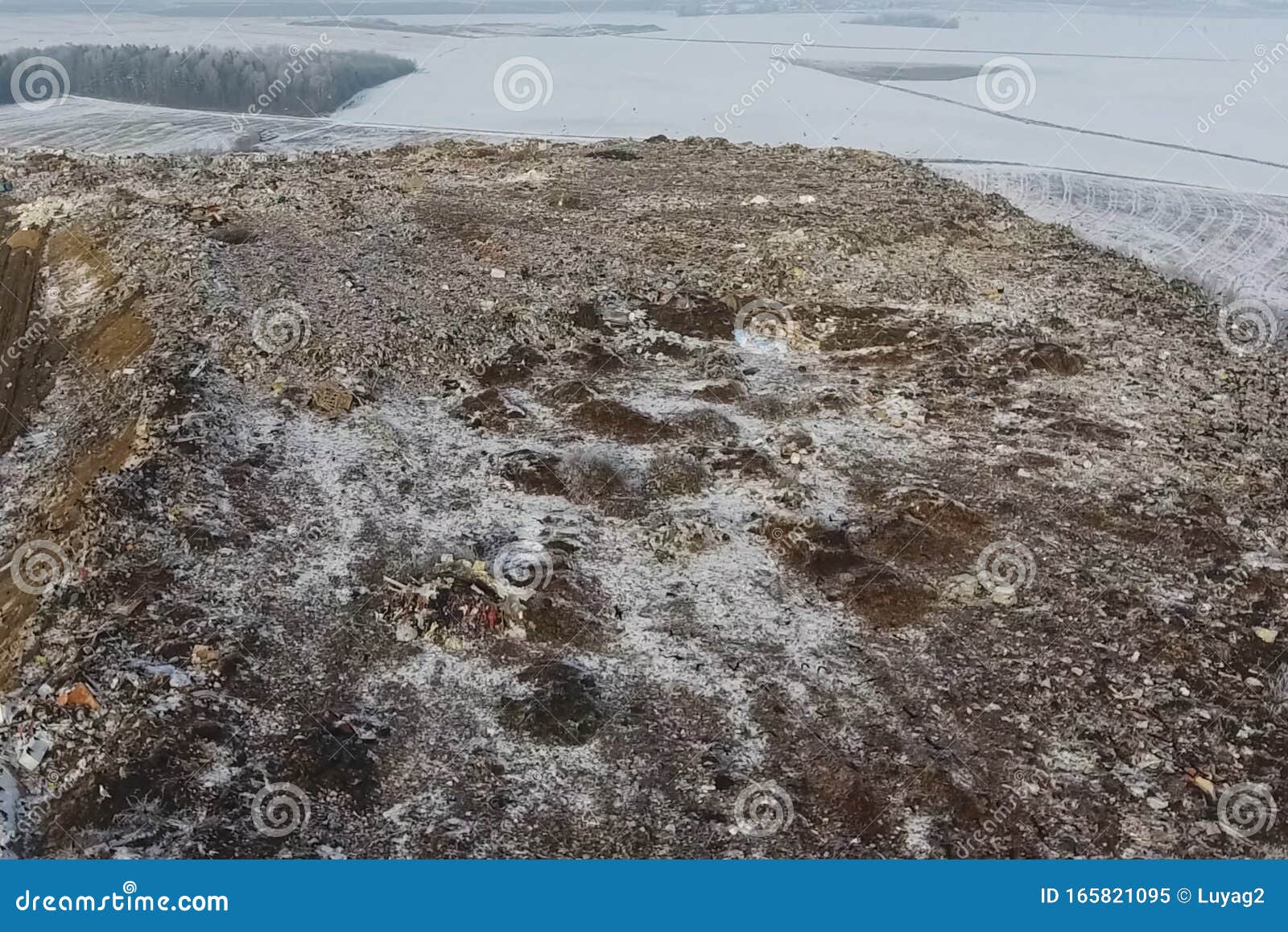 Garbage Dump, Top View of Trash. Landfill Stock Image - Image of dump ...