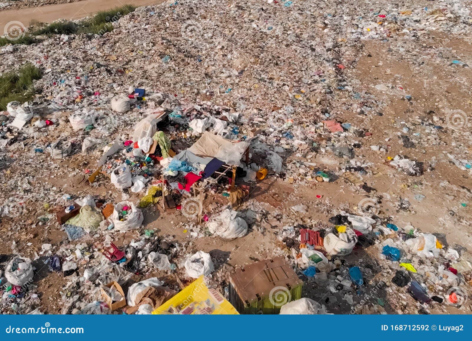 Garbage Dump, Top View of Trash. Landfill Stock Photo - Image of view ...