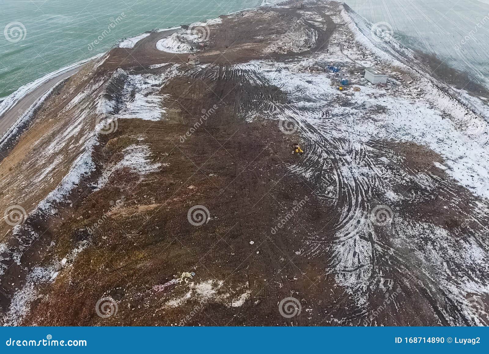 Garbage Dump, Top View of Trash. Landfill Stock Photo - Image of ...
