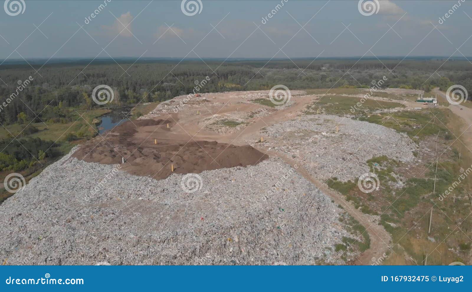 Garbage Dump, Top View of Trash. Landfill. Stock Video - Video of ...