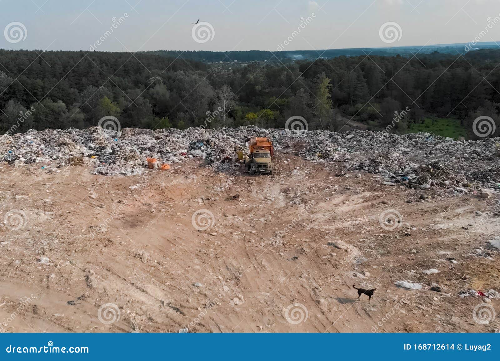 Garbage Dump, Top View of Trash. Landfill Stock Photo - Image of ...
