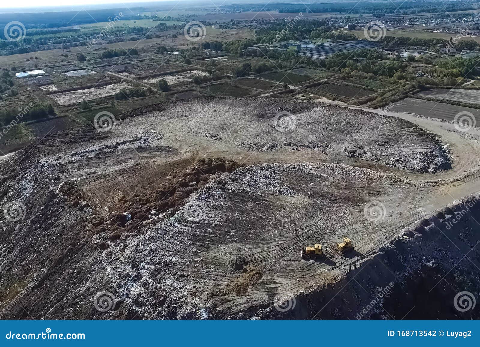 Garbage Dump, Top View of Trash. Landfill Stock Photo - Image of heap ...