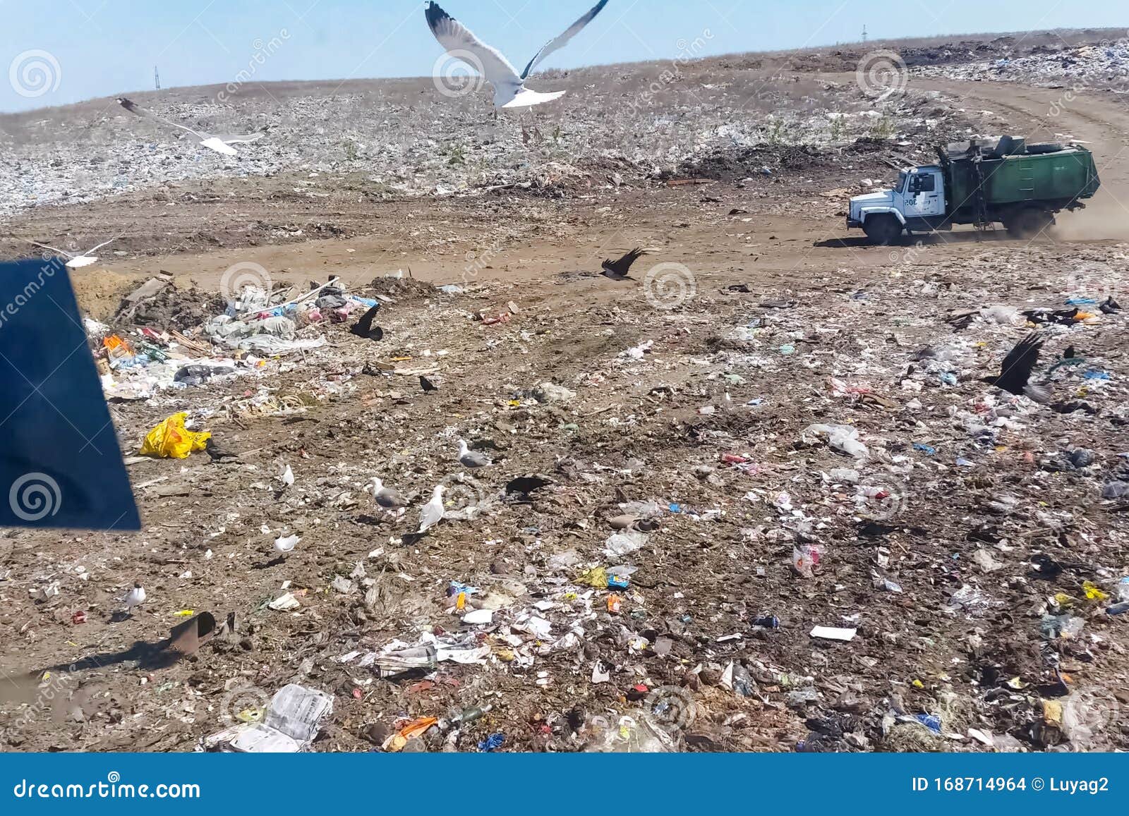 Garbage Dump, Top View of Trash. Landfill Stock Photo - Image of cluj ...
