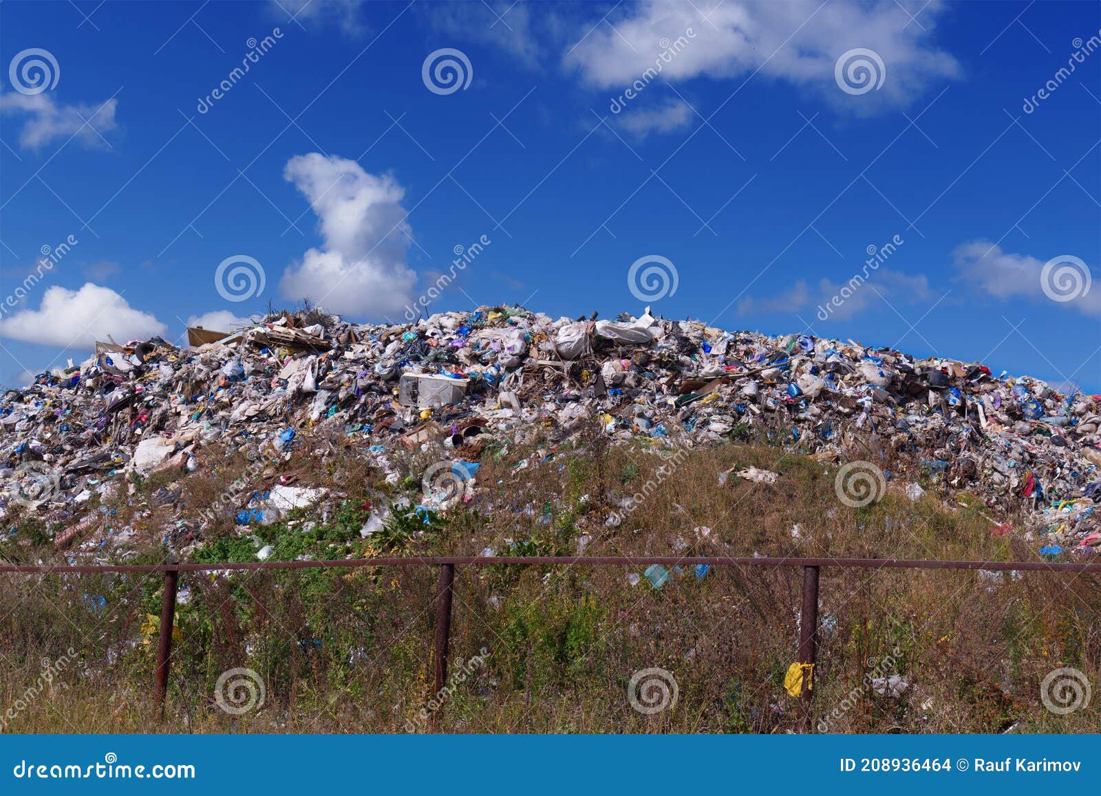 Garbage Dump. Unsorted Waste. Environmental Pollution Stock Photo ...