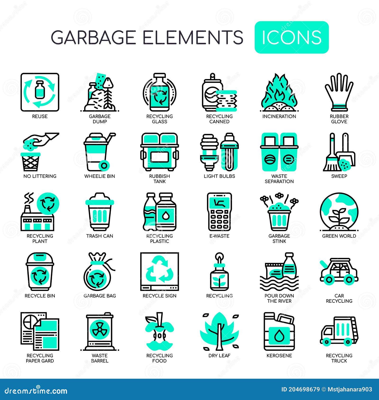 Garbage Bag Pixel Art. Rubbish Black Sack 8 Bit. Vector Illustration ...