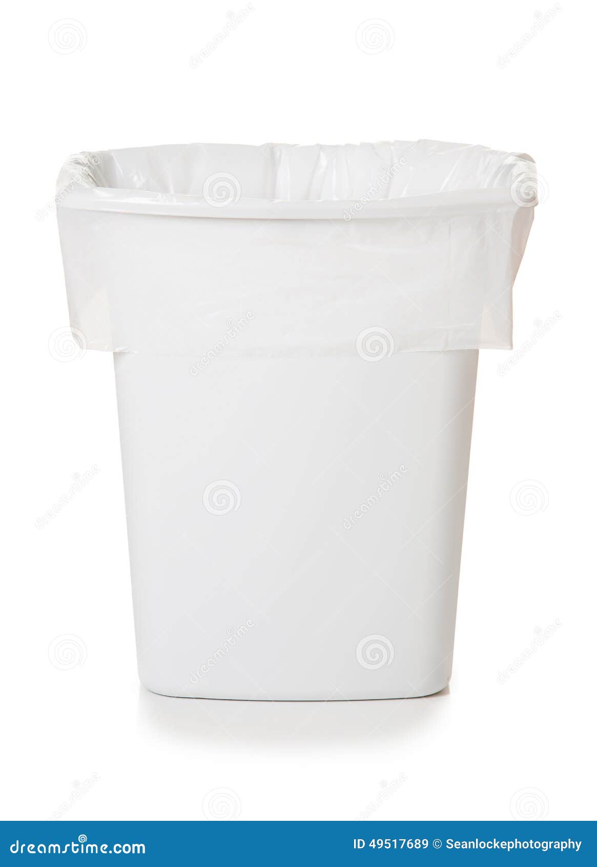 Garbage: Empty Trash Bag in Plastic Can Stock Image - Image of plastic ...