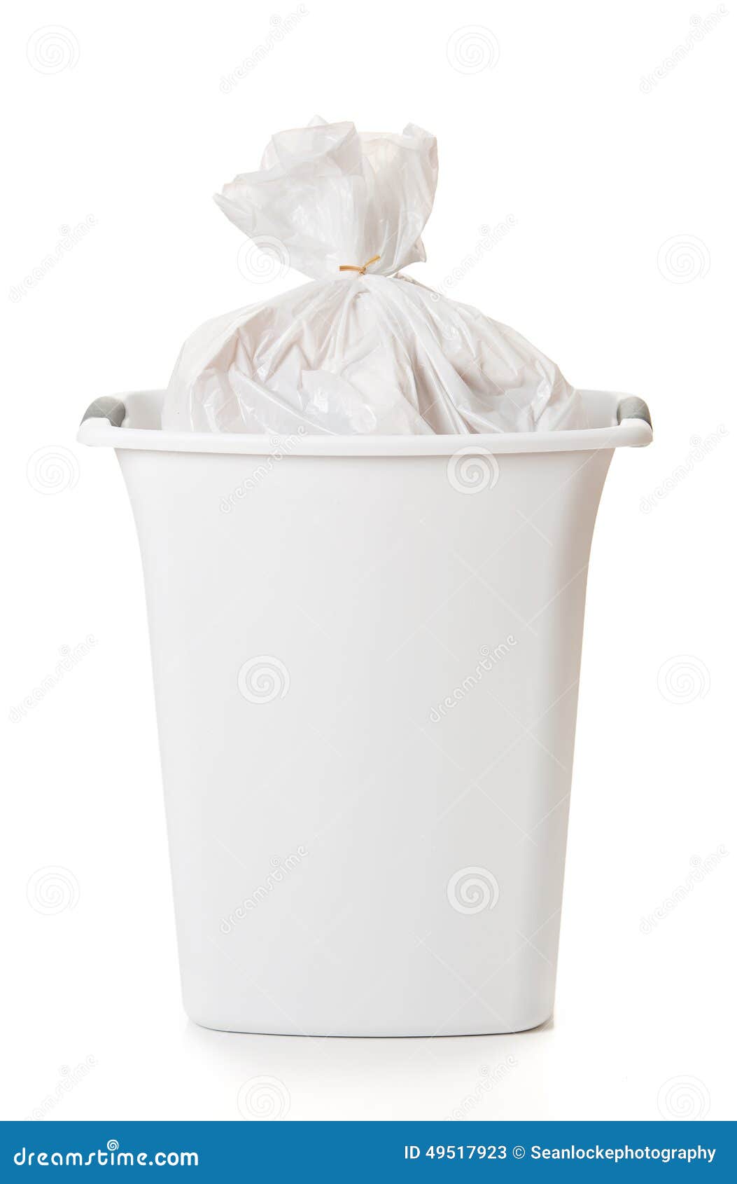Empty White Trash Bag