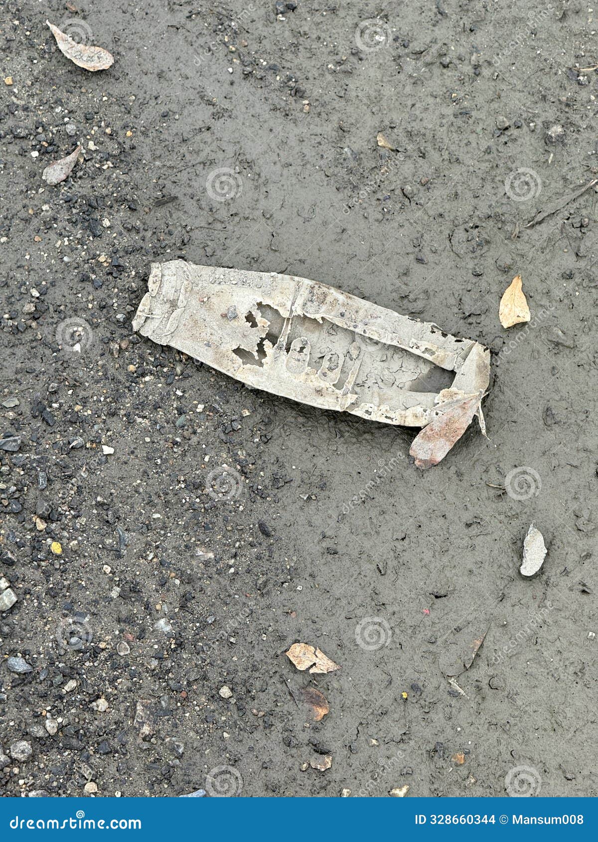 Garbage on the ground stock photo. Image of pollution - 328660344