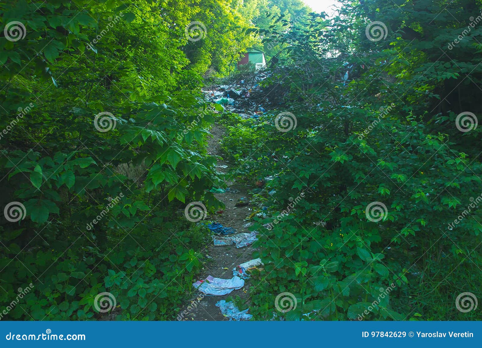 Garbage on Ground, Nature Scene Landscape Stock Image - Image of dump ...
