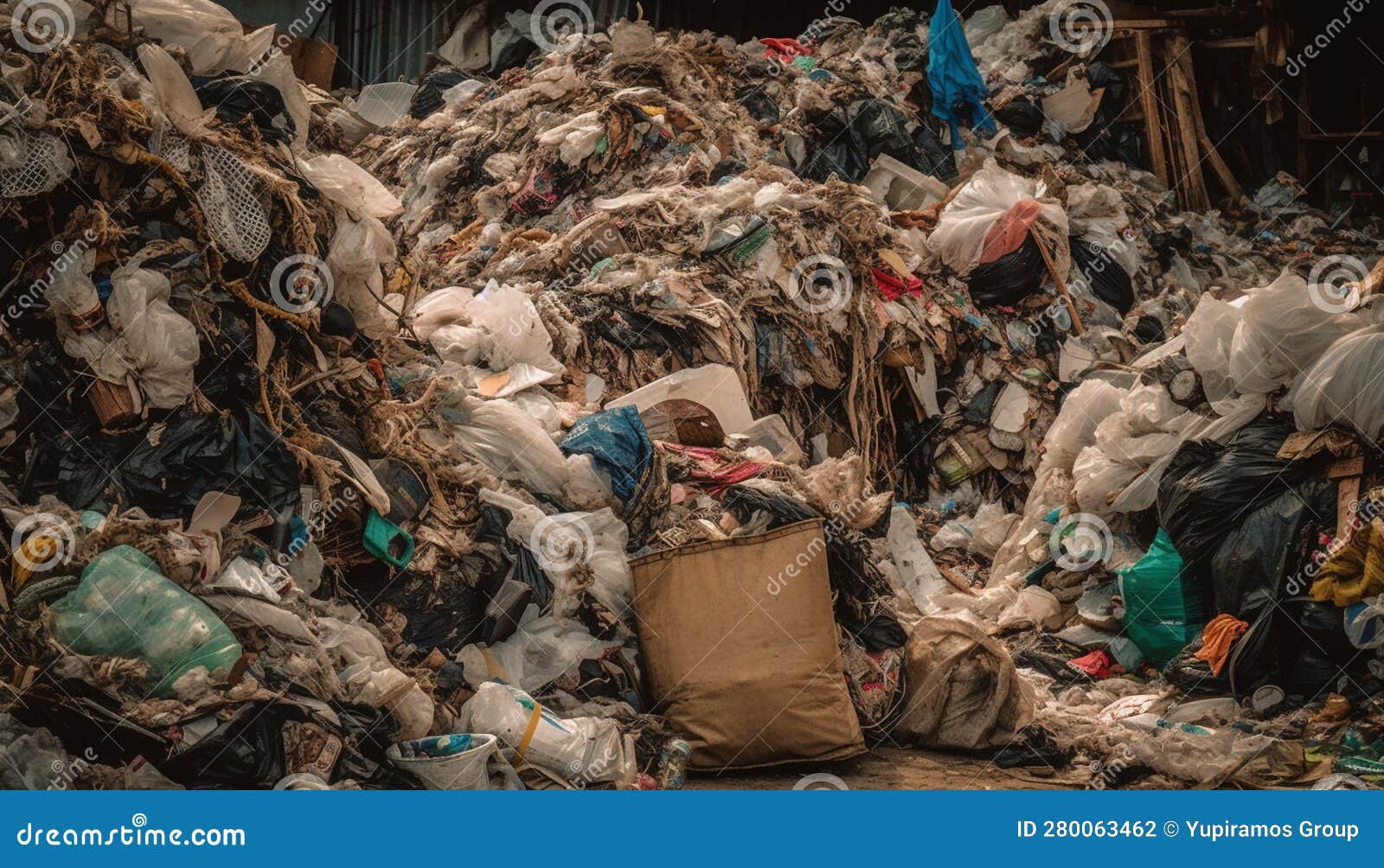 Garbage Heap, Plastic Bag, Messy Landfill, Environmental Damage ...