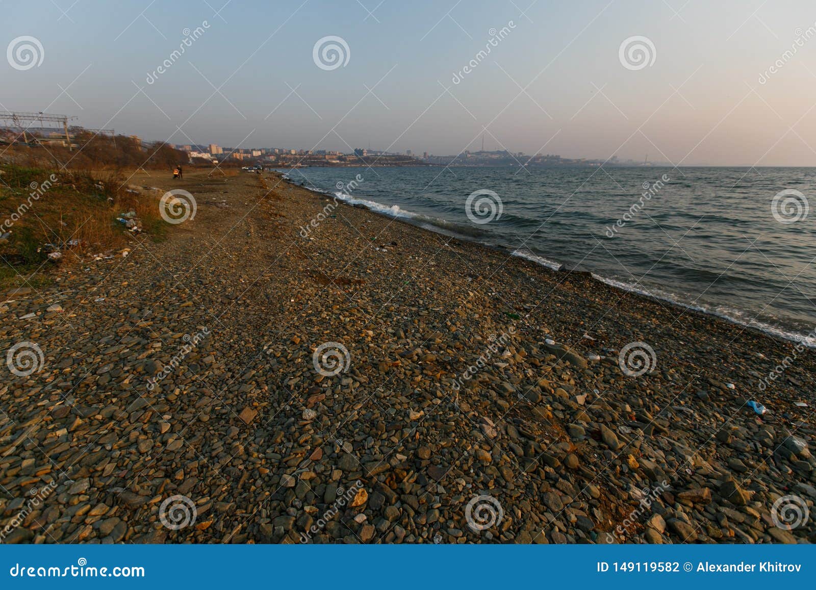 Garbage Heaps on the Sea Beach Stock Photo - Image of crisis, ecology ...