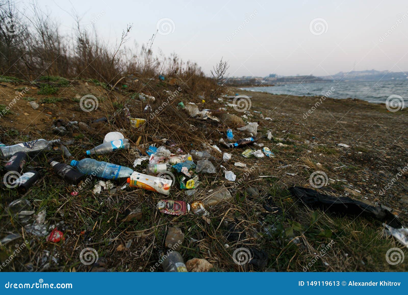Garbage Heaps on the Sea Beach Editorial Stock Photo - Image of plastic ...
