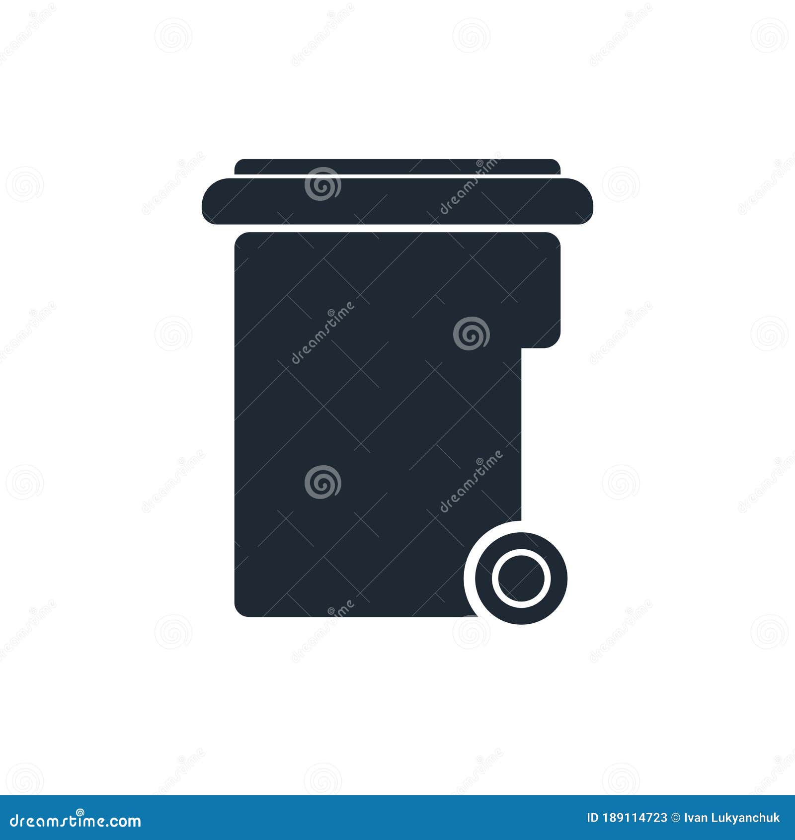 Garbage icon trash sign stock vector. Illustration of recycle - 189114723